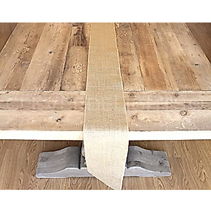 CleverDelights 6" Premium Burlap Roll - 100 Yards - No-Fray Finished Edges - Natural Jute Burlap Fabric