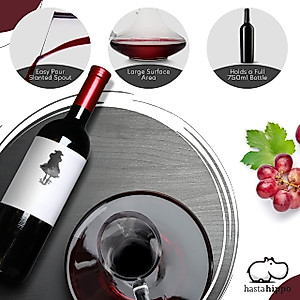 Red Wine Decanter Set 750 mL Large Glass Vase Wine Gifts, Beside Carafe A Wine Bar Cart Accessories & Wine Accessories, Wine Holder Glass Carafe Copas De Vino De Cristal Elegante Wine Dispenser Pourer