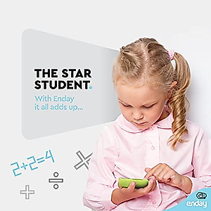 Calculator Green, Basic Small Solar and Battery Operated, Large Display Four Function, Auto Powered Handheld Calculator School and Kids Available in Blue, Red, Purple, Grey, Pink, 1 PK – by Enday