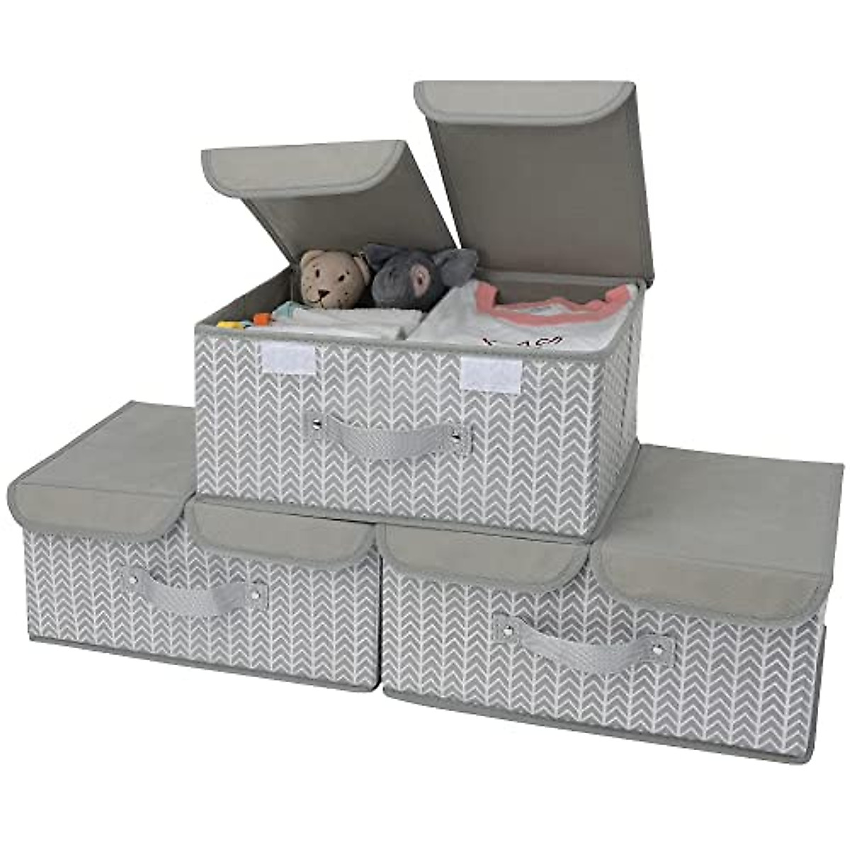 GRANNY SAYS Bundle of 3-Pack Storage Cubes for Closet & 3-Pack Small Storage Bins