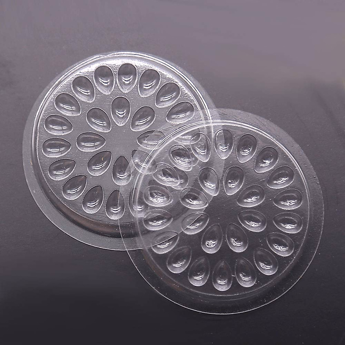 Kukiwhy 100 Pcs Eyelash Glue Holder False Eyelashes Glue Holder Eyelash Extension Glue Holder Pallet Pads