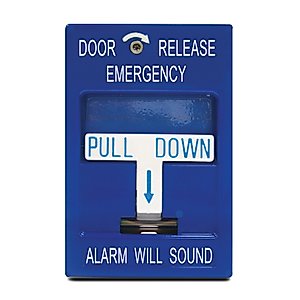SDC 492 Pull Station, Emergency Door Release, 2-SPDT, Blue