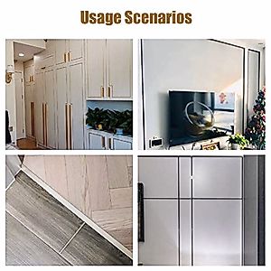 10cm Extra Wide Metal Floor Transition Strip Carpet Edge Strip,Wood Transition Laminate Flooring Strip for Floor Tiles,Carpet,Doors(Color:Black,Size:Length 90cm/35inch)