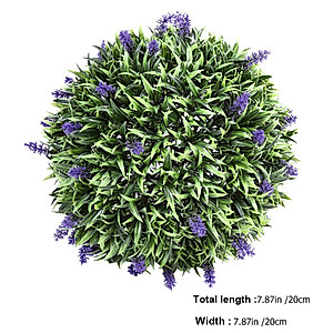 Cabilock 4pcs Simulated Lavender Hanging Ball Eucalyptus Topiary Green Topiary Balls Decor Farmhouse Hanging Ball Coffee Table Decor Hanging Lavender Ball Decorative Ball Balloon