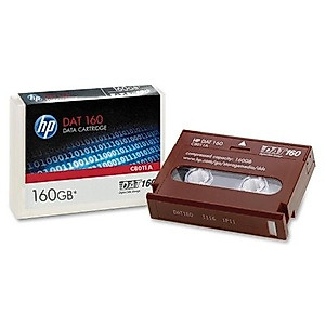 HP 8 mm DAT 160 Data Cartridge, 150m, 80GB Native/160GB Compressed Data Capacity