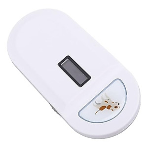 Pet Microchip Reader Rechargeable, Handheld Pet Chip ID Scanner, Pet Management, High Frequency Reading, 128 Data Storage, for Animal, Pets, Dogs, Cats (White)