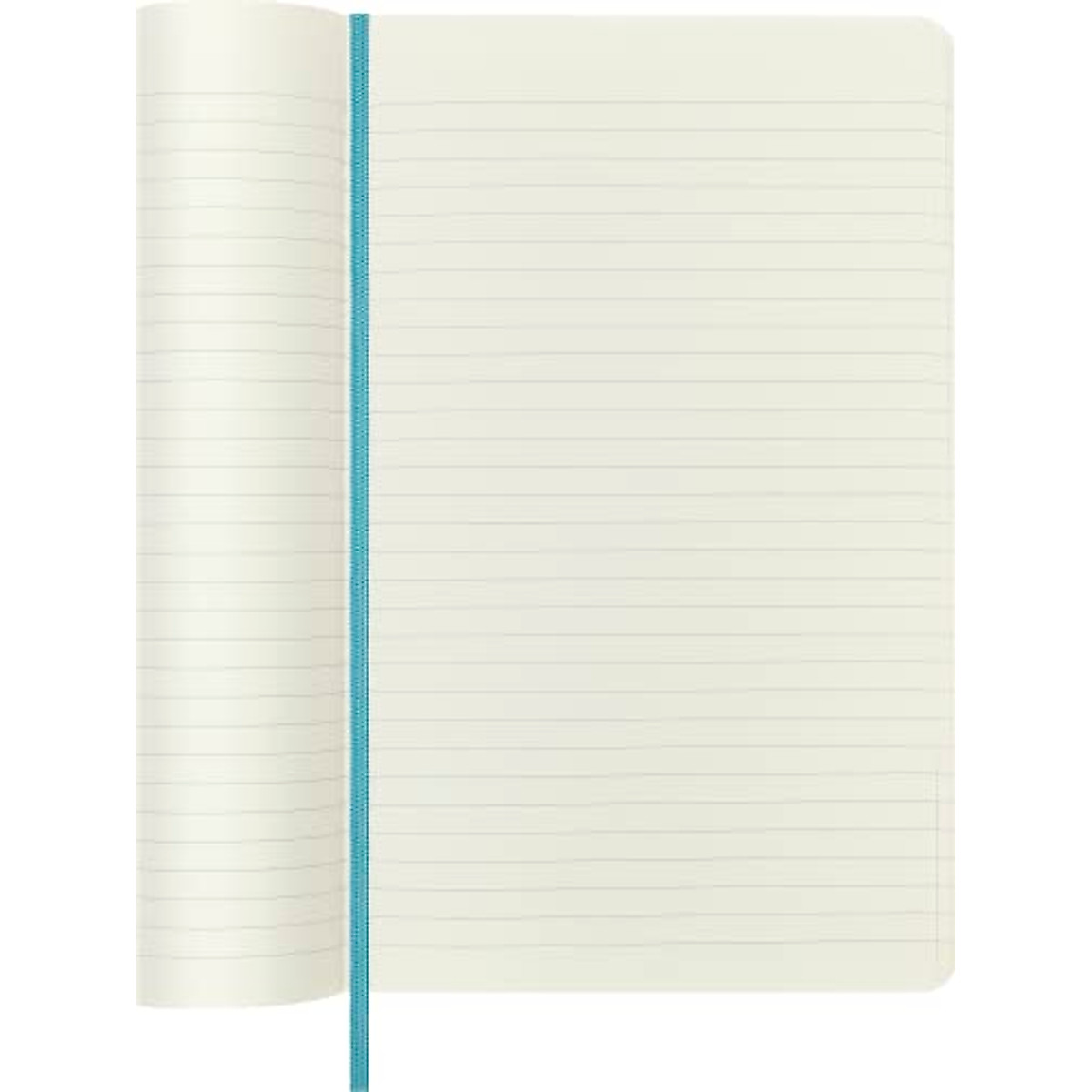 Moleskine Classic Notebook, Soft Cover, Large (5" x 8.25") Ruled/Lined, Reef Blue, 192 pages