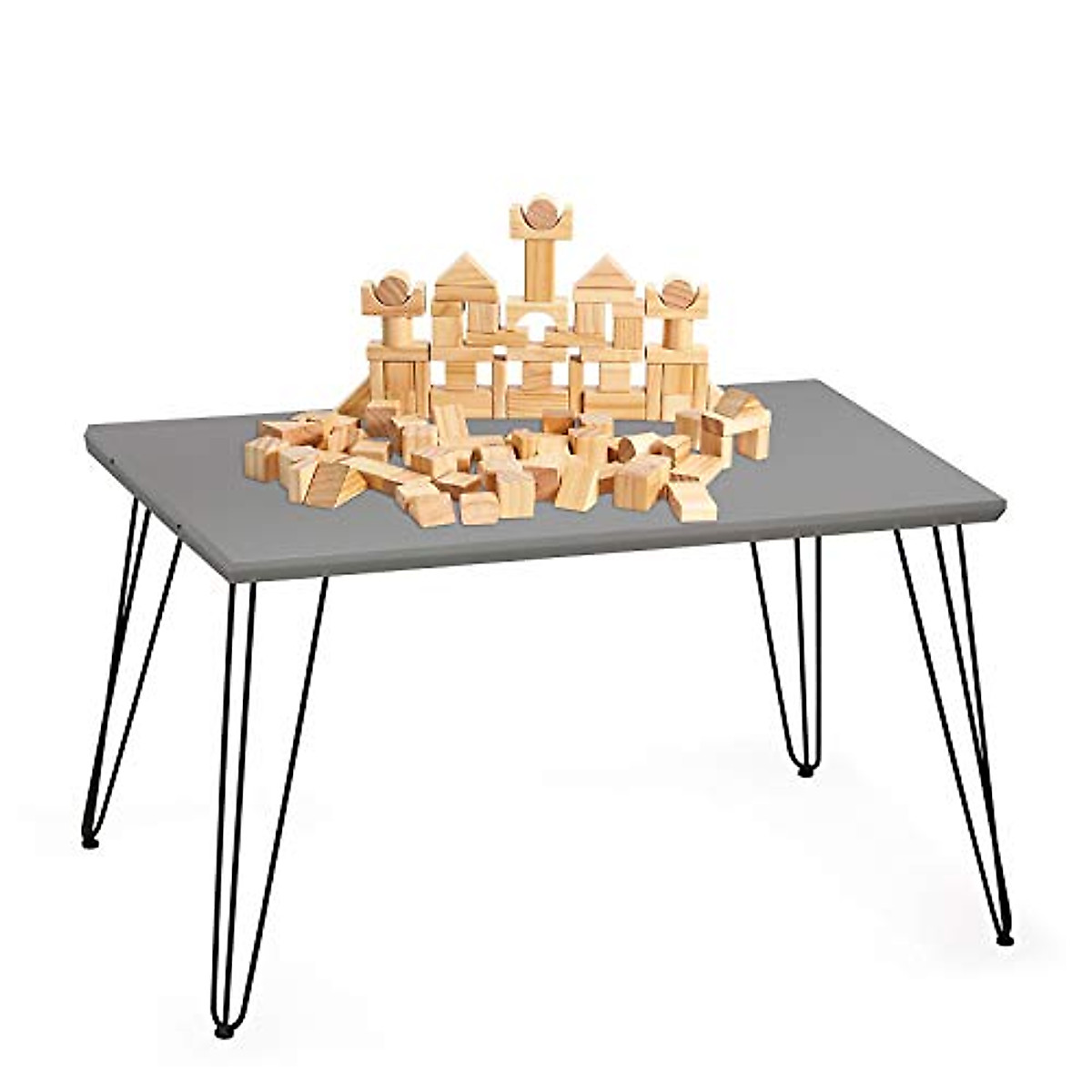 Badger Basket Contempo Convertible Changing Table for Infants and Babies - Includes Two Baskets, Gray/White