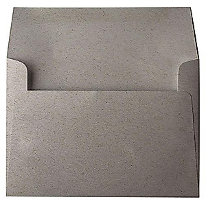 Note Card Cafe A7 7.25 x 5.25 in Blank Brown Kraft Envelopes | 100 Pack | Sealable, Square Flap | Perfect for Invitations, Greeting Cards, Baby Showers, Weddings, Mailing, Crafts | Printable