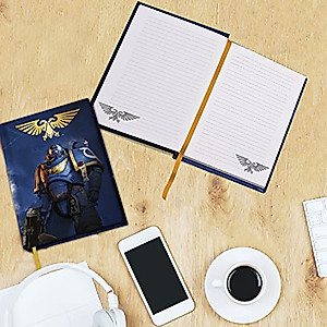 ABYSTYLE Warhammer 40K Ultramarines Hardcover Notebook 8.5" x 6" with 180 Lined Pages Office School Supplies Stationary Gift Office Product