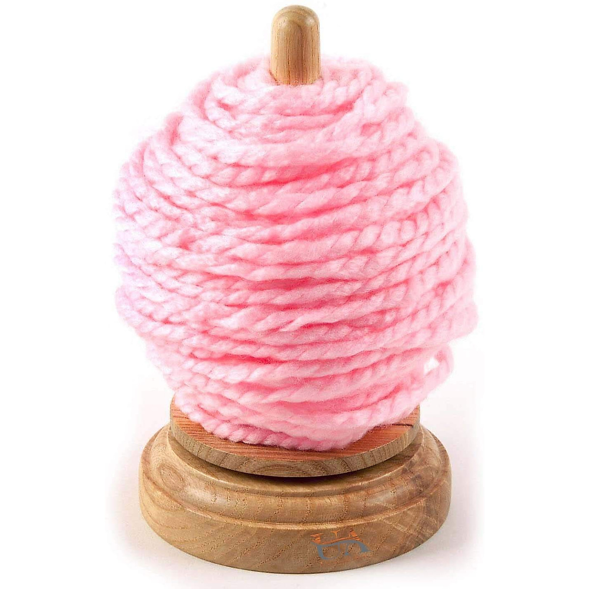 Unique Arts Wooden Yarn Holder for Knitting | Wooden Spinning Yarn & Thread Holder | Wood Yarn Holder with Twirling Mechanism Classic.