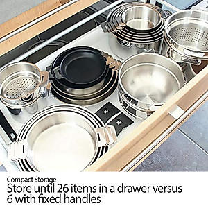 Cristel Strate Saucepan, 1 quart, Silver