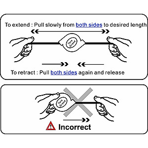 Tera Grand Premium 4K High-Speed HDMI 2.0 Retractable Cable, Extends up to 4.25 feet - Supports 4K Ultra HD, 3D, ARC, HDR, and Ethernet Channel