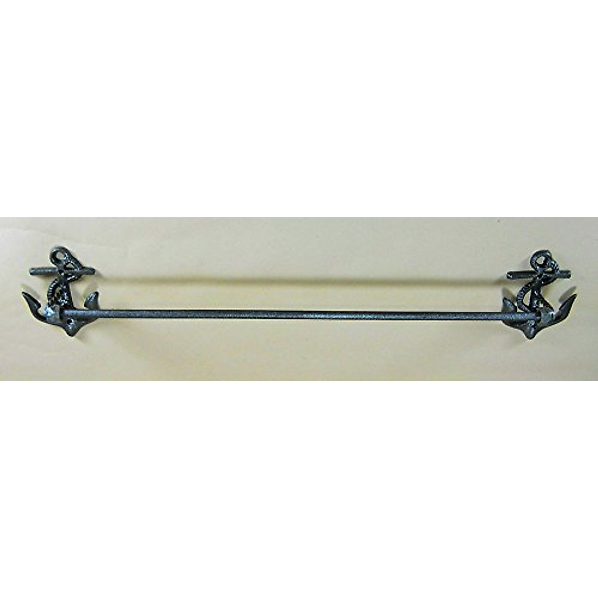 Natural Cast Iron Anchor Towel Bar 24" for Bath or Kitchen