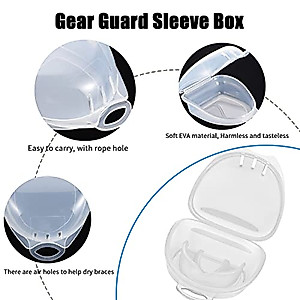 Mouth Guard for Grinding Teeth, Dental Guard, 2 Sizes 4 Pieces, Stops Bruxism Night Guard, Clenching Mouthguard