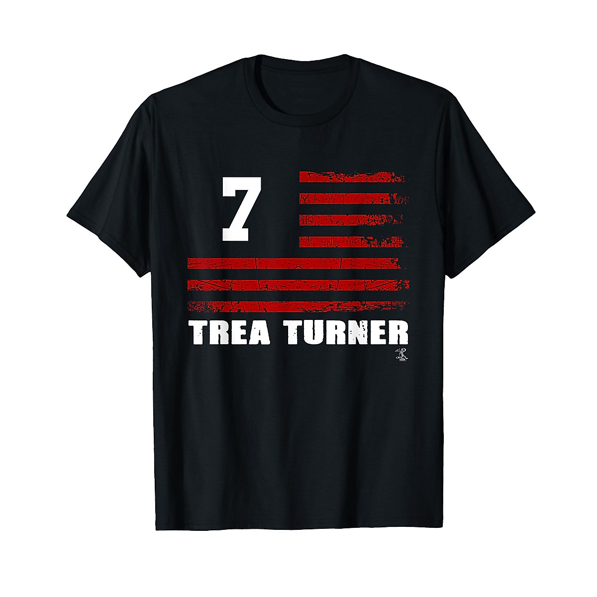 Trea Turner Vintage Flag Gameday T-Shirt
