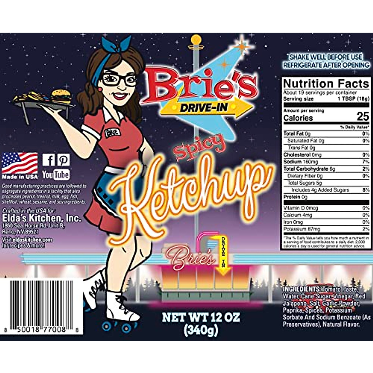 Brie's Drive-In Original Sauces (10oz) (Spicy Ketchup + Burger Secret Sauce)