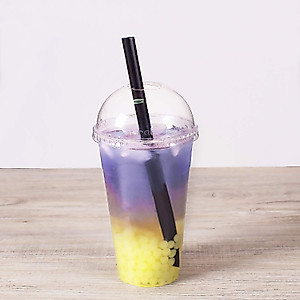 Karat C9030 9" Boba Straws, Unwrapped, Solid Black (Case of 3500)