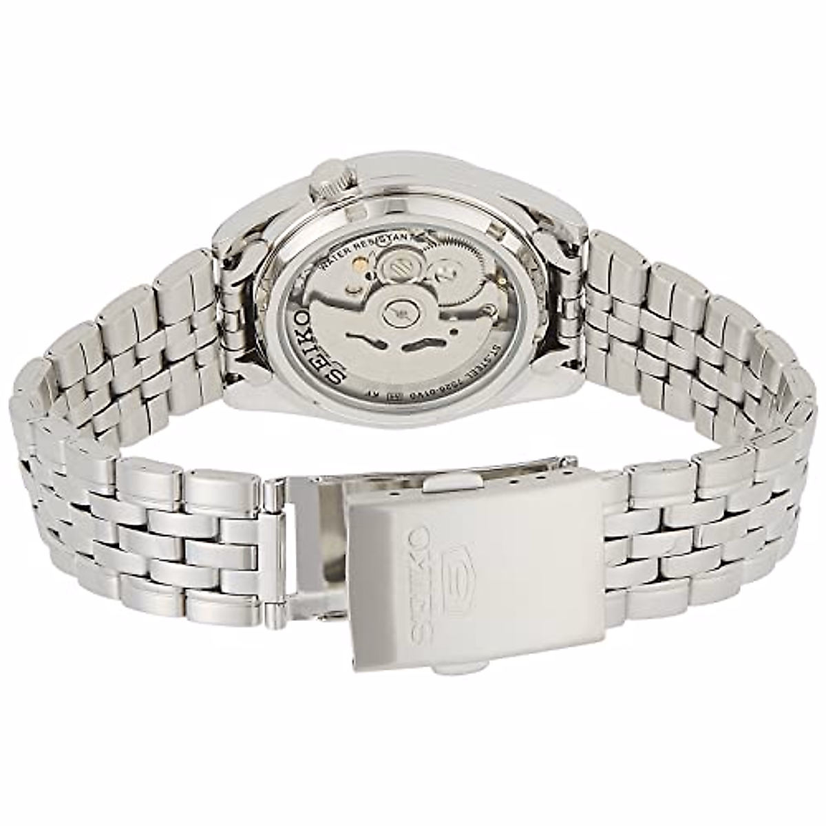 Seiko Men's SNK361 Stainless Steel Analog with Black Dial Watch