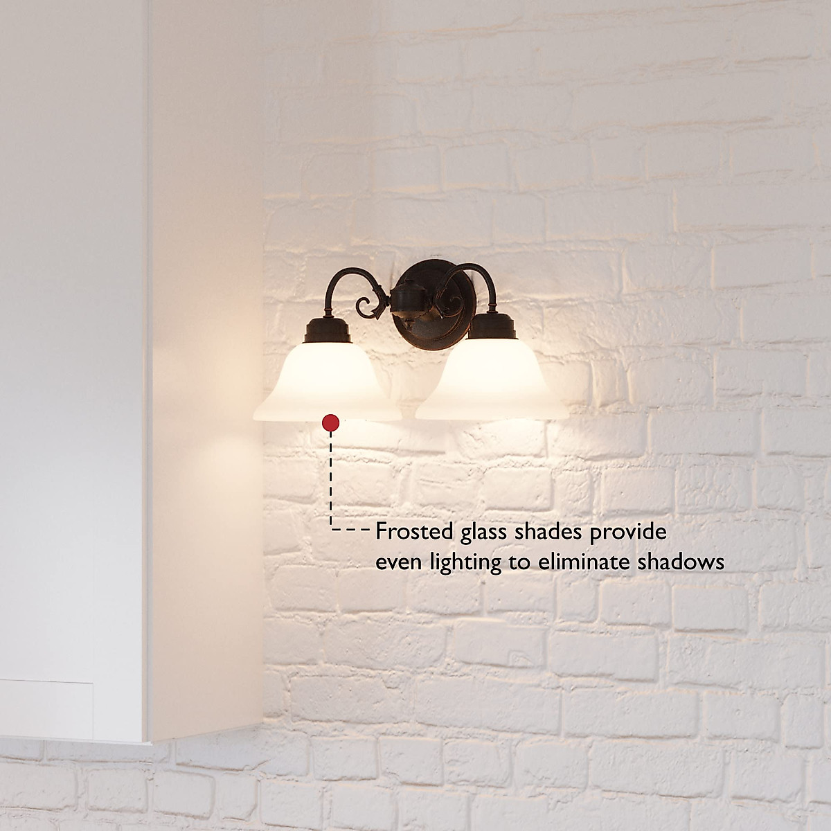 Design House 514471 Millbridge 2 Light Wall Light, Oil Rubbed Bronze