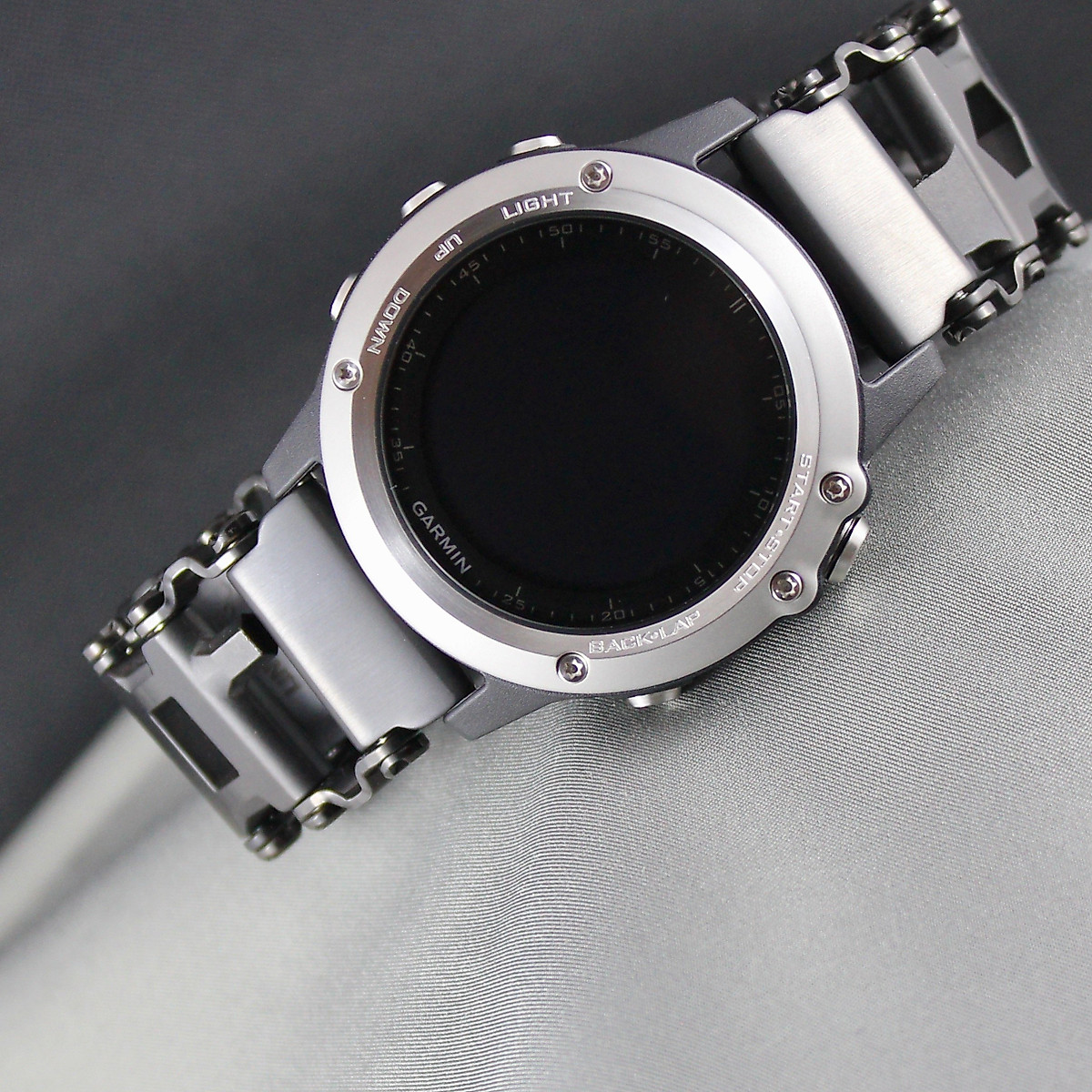 BestTechTool watch adapter compatible with LEATHERMAN TREAD and compatible with GARMIN watch (vivoactive 4/Darth Vader/First Avenger, Black-TREAD LT)