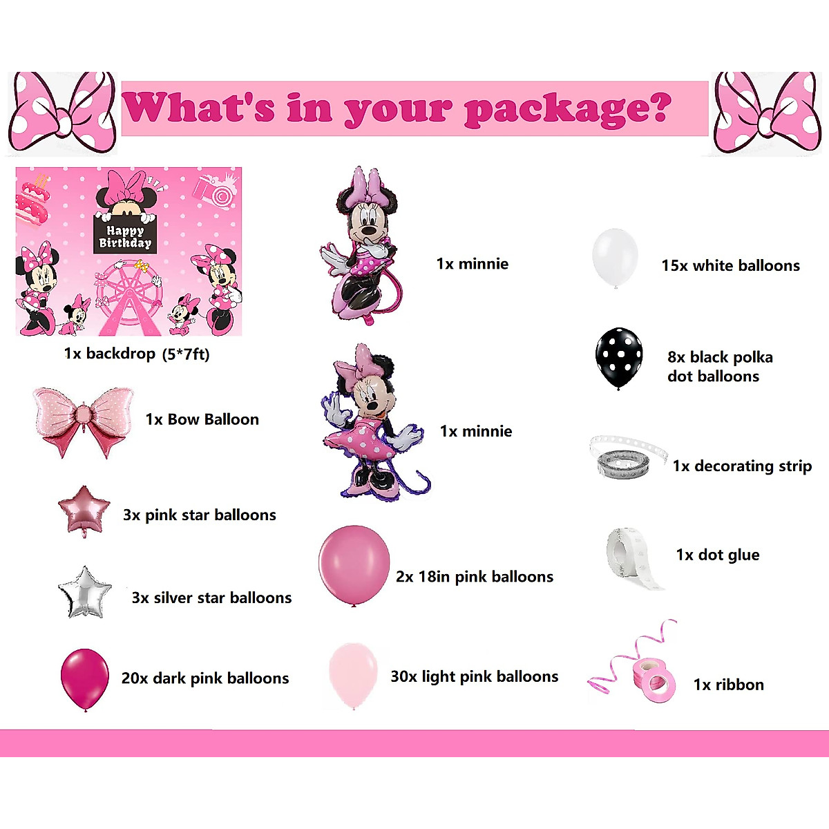 Mickey Mouse Birthday Party Decorations, Mickey Mouse Party Supplies Set for Girl’s/Boy’s with Balloons Garland kit, Mickey Mouse Backdrop 7x5ft, Mickey Mouse Foil Balloons