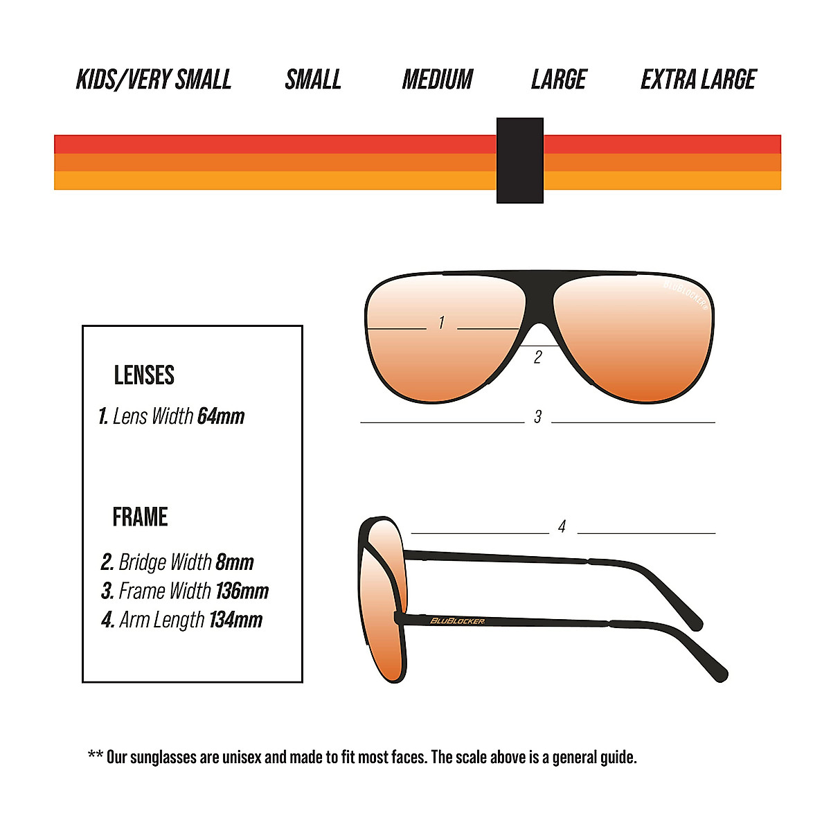 BluBlocker, The Original 1986 Sunglasses with Scratch Resistant Lens | Blocks 100% of Blue Light and UVA & UVB Rays | Retro | Gender Neutral - for Men, Women & Everyone | 1986K |