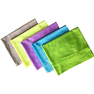 longshine-us 5pcs 19.7 x 15.8 Inch Diy Fabric Crystal Velvet Short Plush Decorative Cloth Jewelry Toy Cloth Fabric Sheet Pack DIY Craft Patchwork Sewing Squares Assorted Colors for Hobby Craft (Multi)