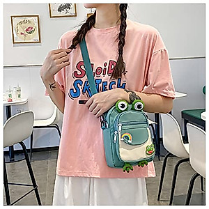 Crossbody Bags for Women Cute Cell Phone Purse Tote Bag Hobo Bag Small Frog Bag Satchel Bag Cow Shoulder Bag Handbag 2023