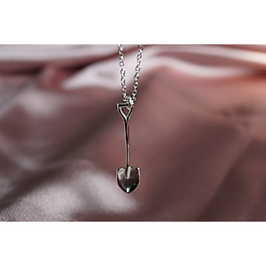 Sterling Silver Shovel Necklace - Tiny Spoon Necklace - Minimalist - Spoon Charm Necklace - Gift for her