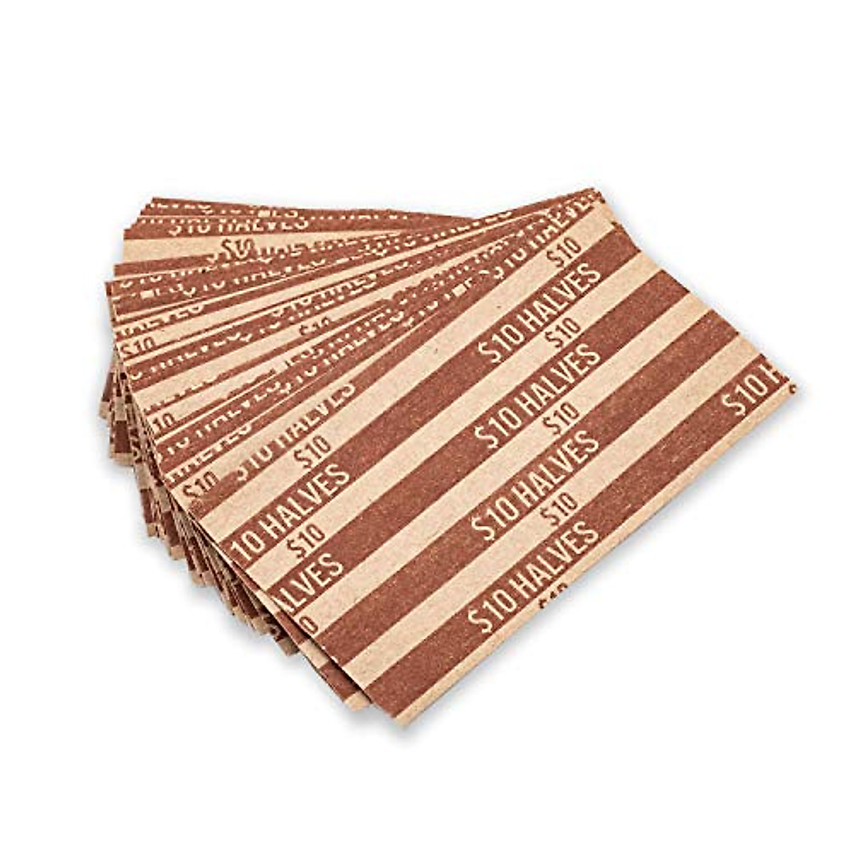 Half Dollar Coin Wrappers, 100 Flat Striped Coin Wrappers