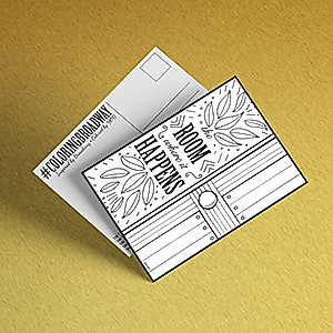 HAMILTON | "Just You Wait" Collection | Coloring POSTCARDS by Coloring Broadway | Hand-drawn illustrations - Printed on matte card stock (5" x 7") - Set of 4 Individual Postcards