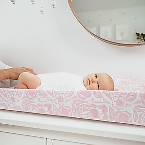 aden + anais Essentials Changing Pad Cover, 100% Cotton Muslin, Super Soft & Breathable, Tailored Snug Fit, Single, Damsel - Savoy