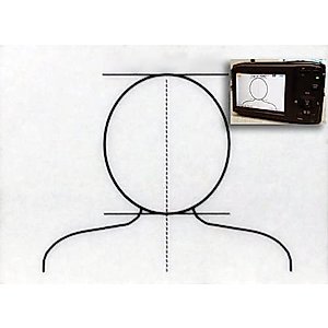 Passport Shooting Guide Sticker for Passport Cameras