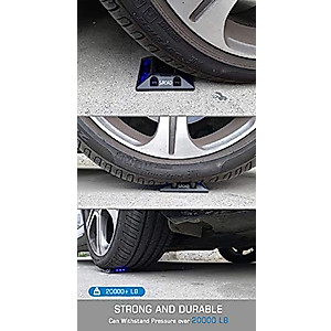 SIROAD Solar Driveway Deck Light, IP68 Waterproof Driveway Reflector Outdoor Blue LED Light for Dock Walkway Lane Porch Patio Pathway Garden Yard Road Markers (Blue, 4 Pack)