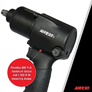 AirCat Pneumatic Tools 1431: 1/2-Inch Impact Wrench 1,000 ft-lbs - Standard Anvil