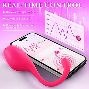 Sex Toys Vibrator for Women Men-Wearable Panty Dildo Vibrators with 9 Vibrations, G spot Clitoral Anal Vibrators, Rose Sex Toy for Women Couples, Rechargeable APP Remote Control Adult Toys