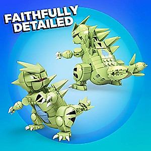 ​MEGA Pokémon Tyranitar building set with 396 compatible bricks and pieces, toy gift set