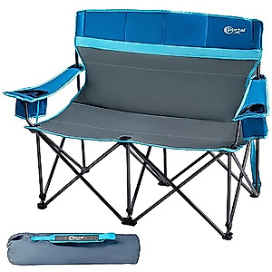 PORTAL Folding Camp Chairs Portable Backpacking Chair Comapct Beach Chair for Hiking Travel Outdoor Sports Picnic Garden Festival Lightweight, 500LBS Capacity