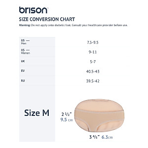 Brison Metatarsal Pads for Women and Men Compact Ball of Foot Cushion Gel Pad Inside Metatarsalgia Morton's Neuroma Pain Relief - Soft Foot Care Fabric Sleeves 2 Pairs