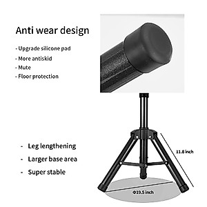 Wig Stand Tripod 55 Inch Metal Wig Mannequin Head Tripod Stand For Hairdressing Training Head Adjustable Wig Tripod Stand with Tool Tray (Mannequin Head Not Included)