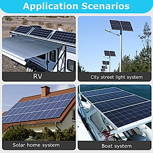 Beendou Solar Panel Cable - 20FT Red & 20FT Black Solar Panel Wire,10 AWG Solar Wire with Female and Male Connector,Solar Wire for Boat Marine/RV Solar Panels/Outdoor,20FT Solar Panel Wiring