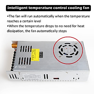 480W 36V DC Power Supply Adjustable DC Power Voltage Converter, AC 110V-220V to DC 0-36V Module Switching Power Supply Digital Display 480W Voltage Regulator Transformer Built in Cooling Fan