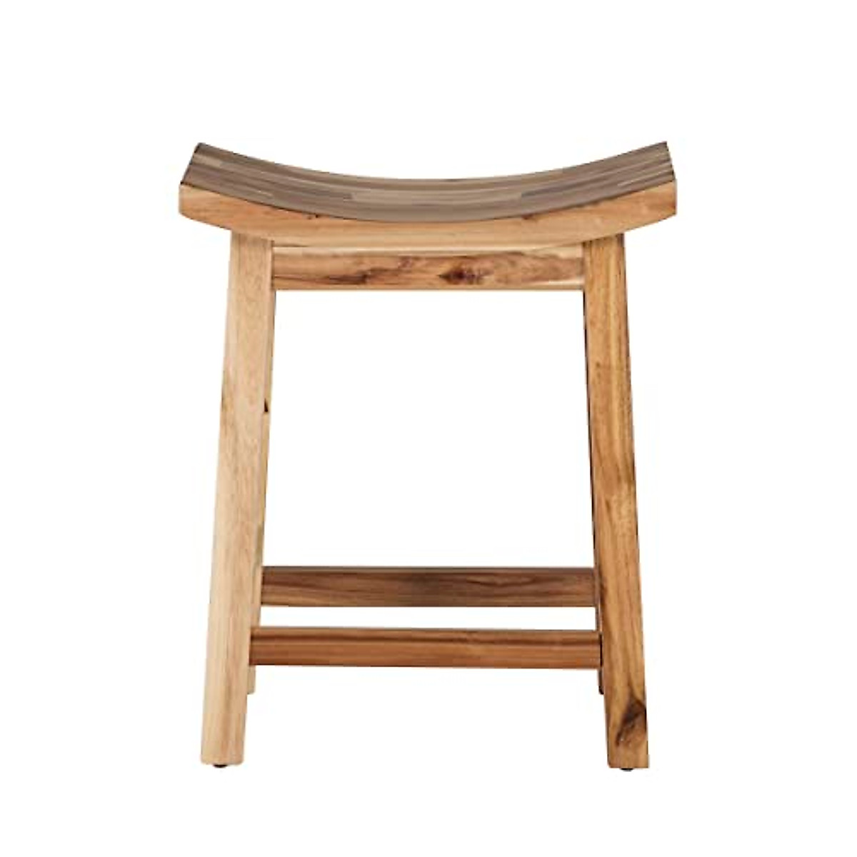 Powell Furniture Dale Saddle Bar Stool Natural Wood