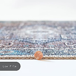 Bellini Rugs Machine Washable Rug with Non Slip Backing, Living Room Rug, Kitchen Area Rug, Pet Friendly Area Rugs, Throw Rugs for Entryway, Home Floor Decor, 3' x 5'