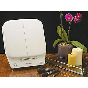 JERDON Modern Tri-Fold Makeup Mirror with Lights - Vanity Mirror with 5X Magnification & Multiple Light Settings - White Base - Model JGL10W