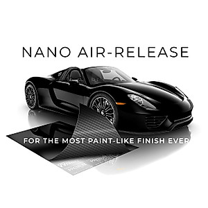 VViViD+ Ultra Gloss Premium Vinyl Car Wrap Film (1ft x 5ft, Gloss Piano Black)