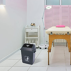 Uonlytech Swing Trash can Lid Replacement Swing Top Wastebasket Lid Gallon Trash Can Replacement Lid Plastic Trash Can Lid Wastebasket for Outdoor/Restaurant//Kitchen Garbage can Lid