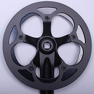 PROWHEEL Bike Chainring Guard,130MM BCD 42T/44T/46T/48T/52T/53T/54T/56T/58T/60T Aluminum Alloy Chain Ring Protector Cover for Chainring Sprockets MTB,E-Bike,Road Bike,City Bike,Folding Bike