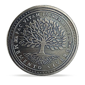 Memento Mori Memento Vivere Coin Stoic Reminder Token Skull Challenge Coin